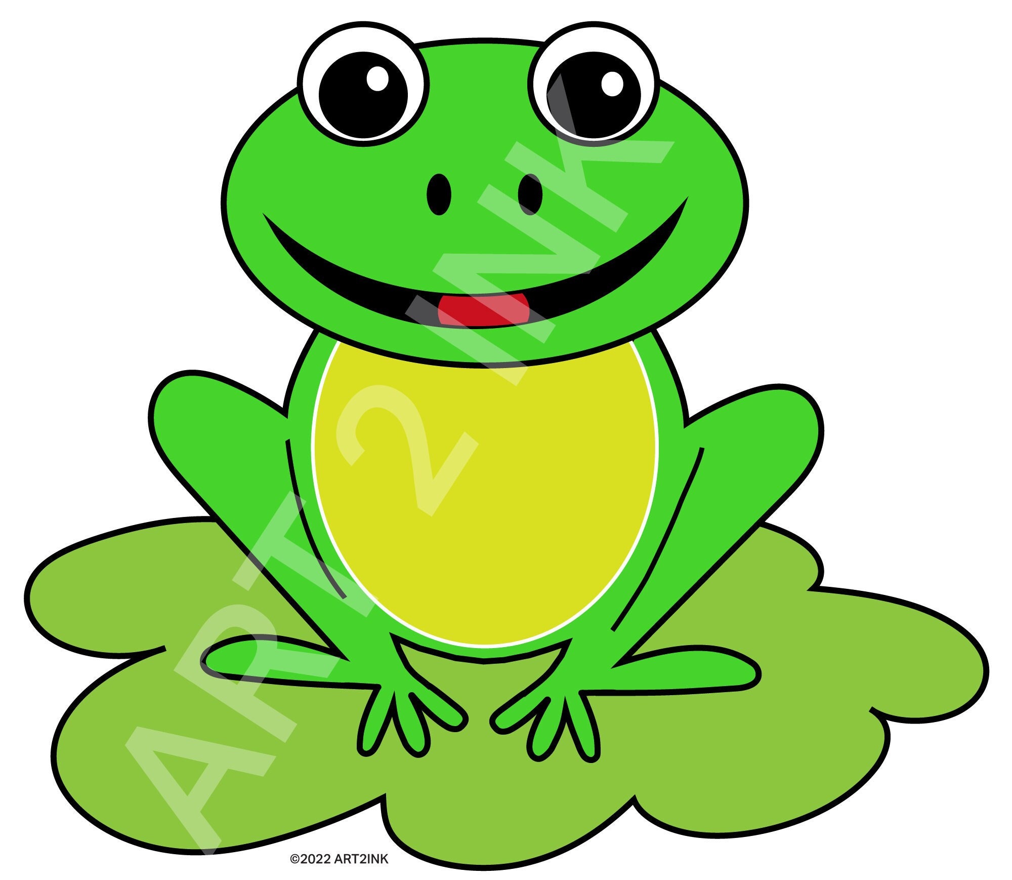 Frog on Lily Pad - Etsy