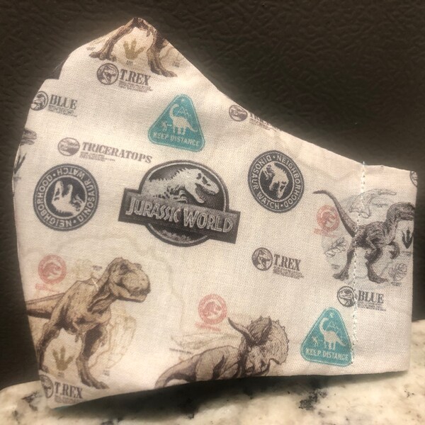 Dinosaur Face Mask - Etsy