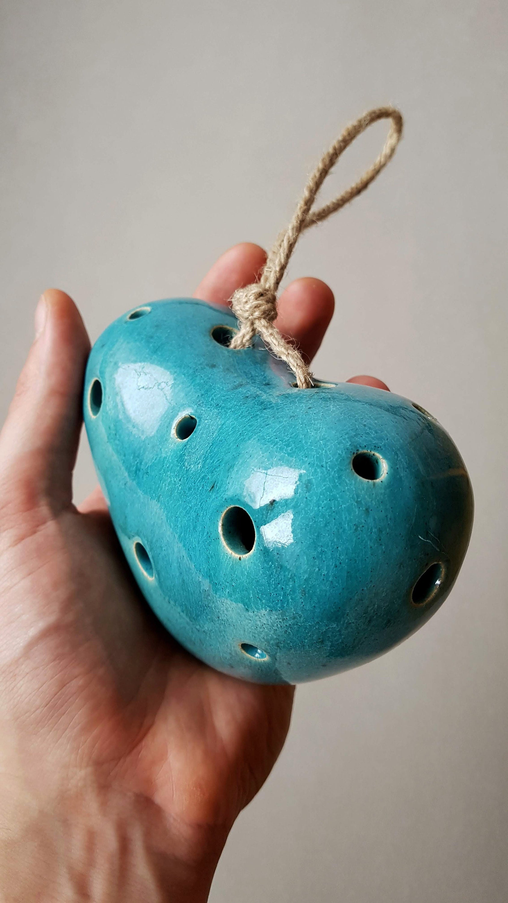 3D Glazed Ceramic Heart - Etsy