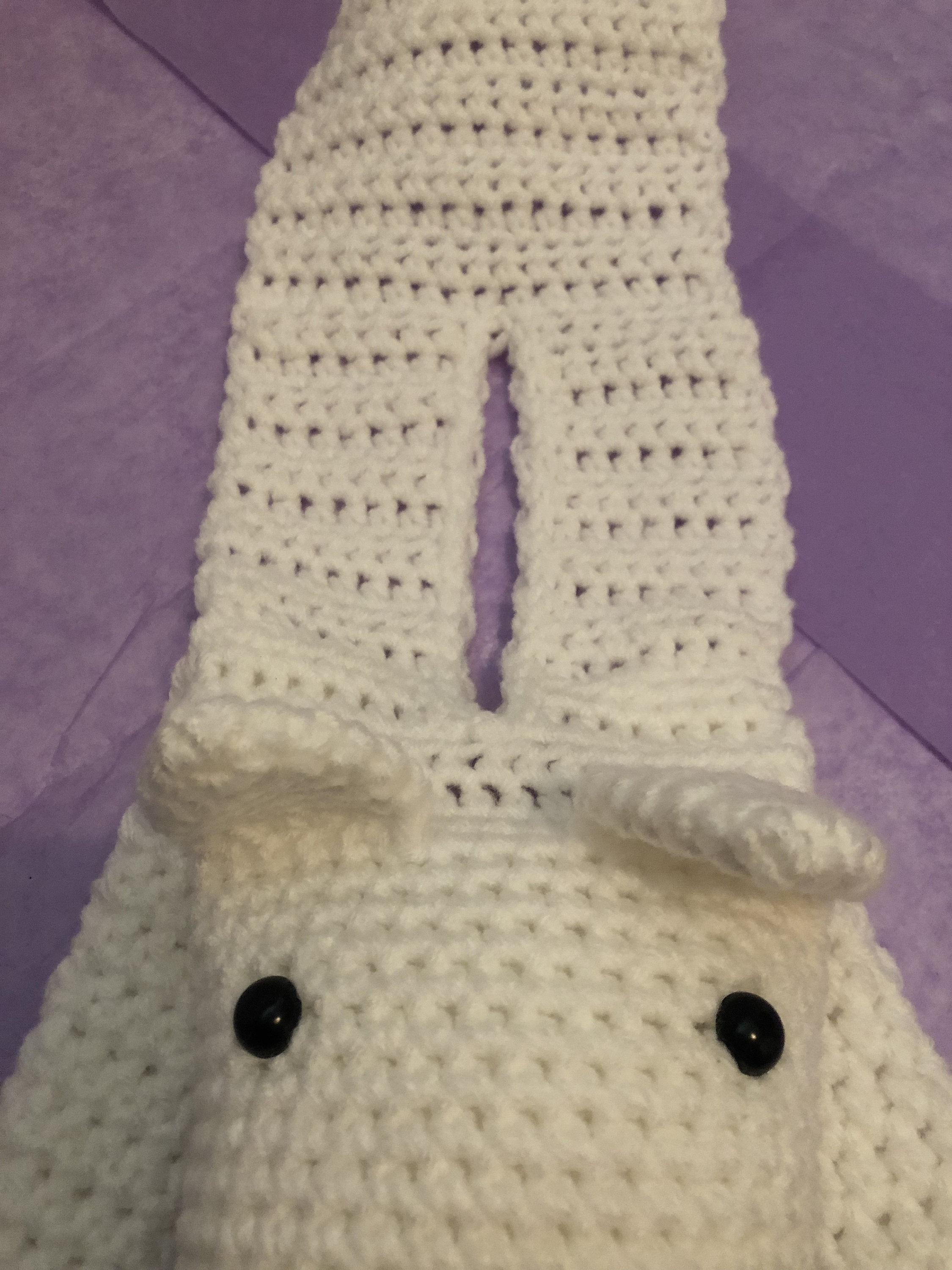 Crochet Arctic Fox Scarf - Etsy