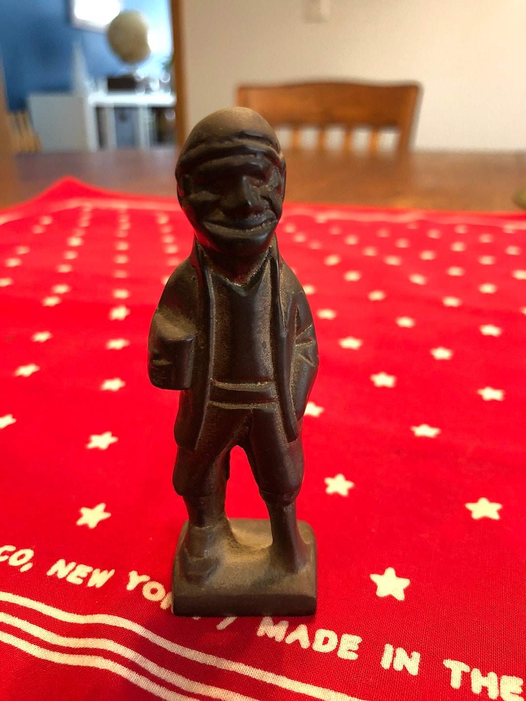 Vintage Brass Figurine Sailor Pirate Peg Leg Fisherman Great for ...
