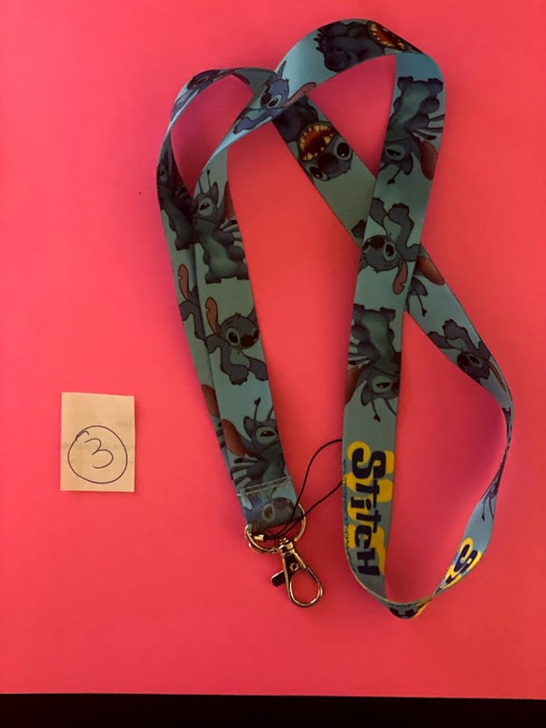 Disney's Stitch Lanyards You Choose the Style - Etsy