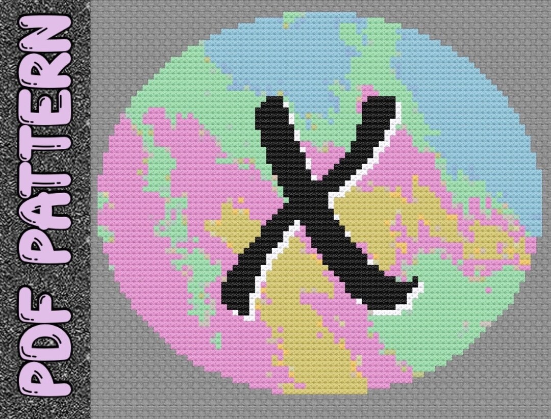 Letter x Cross Stitch Pattern PDF - Etsy