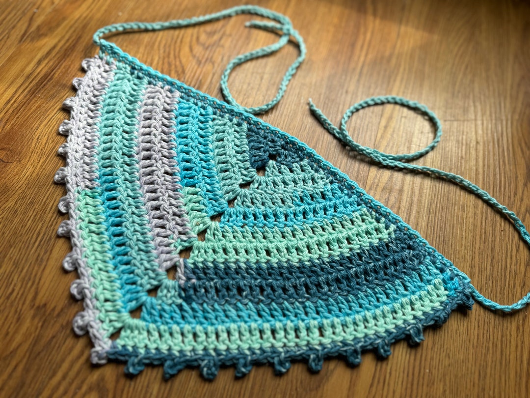 Evening Sea (color) Crochet Bandana - Inspired by Passioknit Kelsie ...