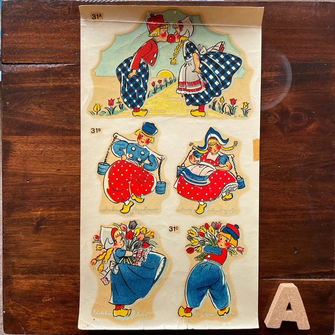 Dutch Children Water Slide Decals, Eagle Decals C.1950s, Sold ...