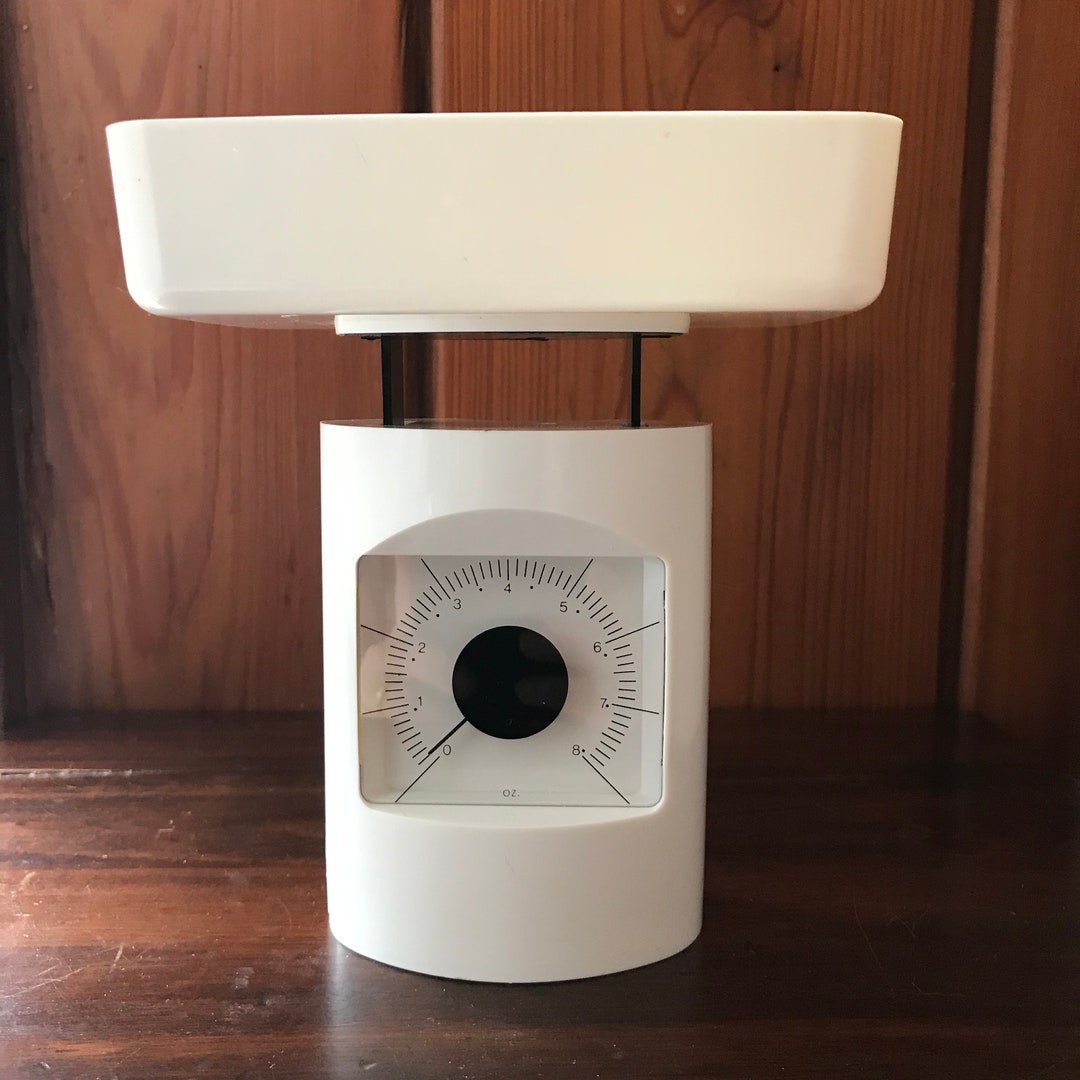 White Plastic Scale in Original Box by Dayton Hudson, Minimal ...