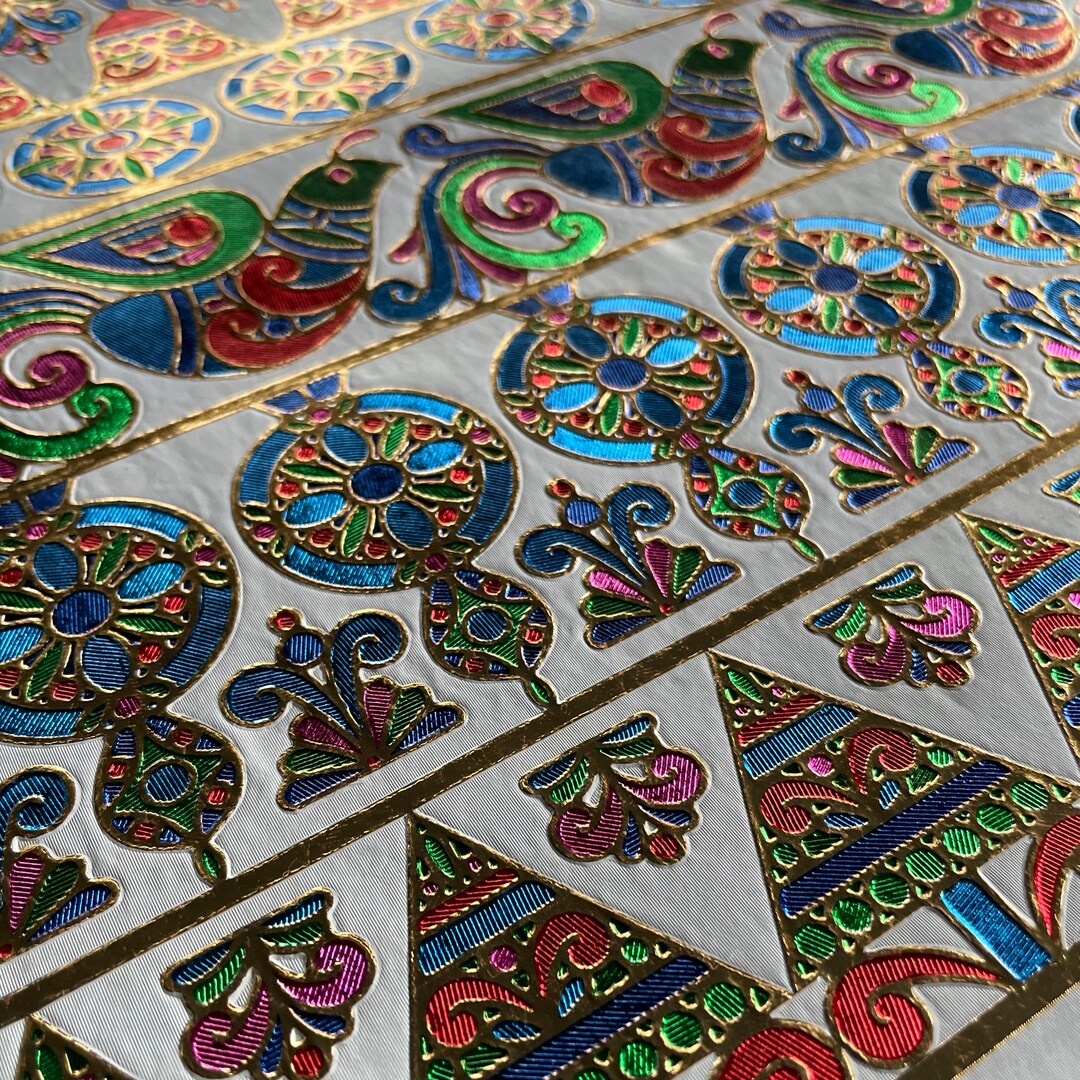 Heavy Foil Wrapping Paper Gift Wrap, Holiday Wrapping Paper, Christmas ...