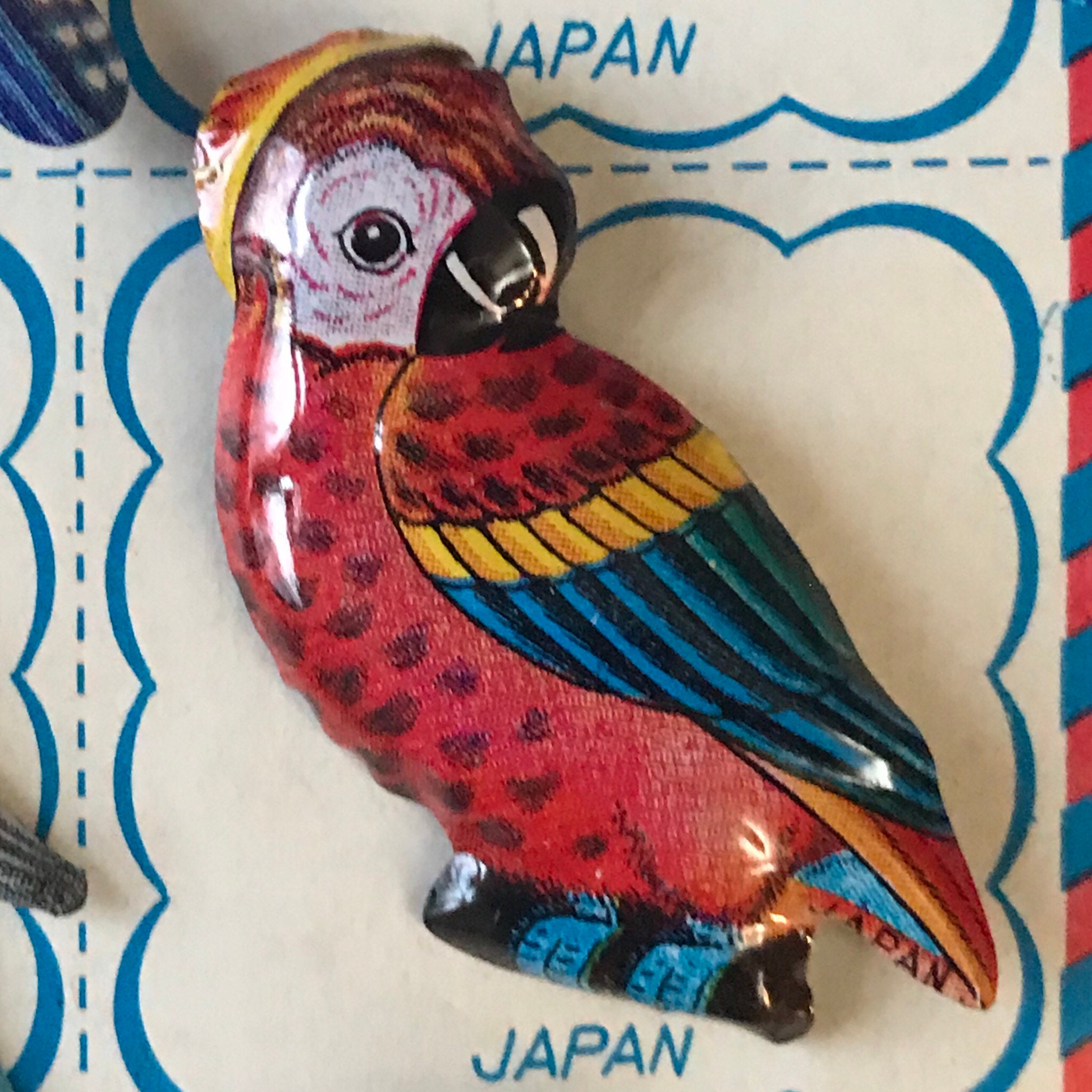 Tin Litho Bird Pins Complete Set Display Card Kashiwai | Etsy