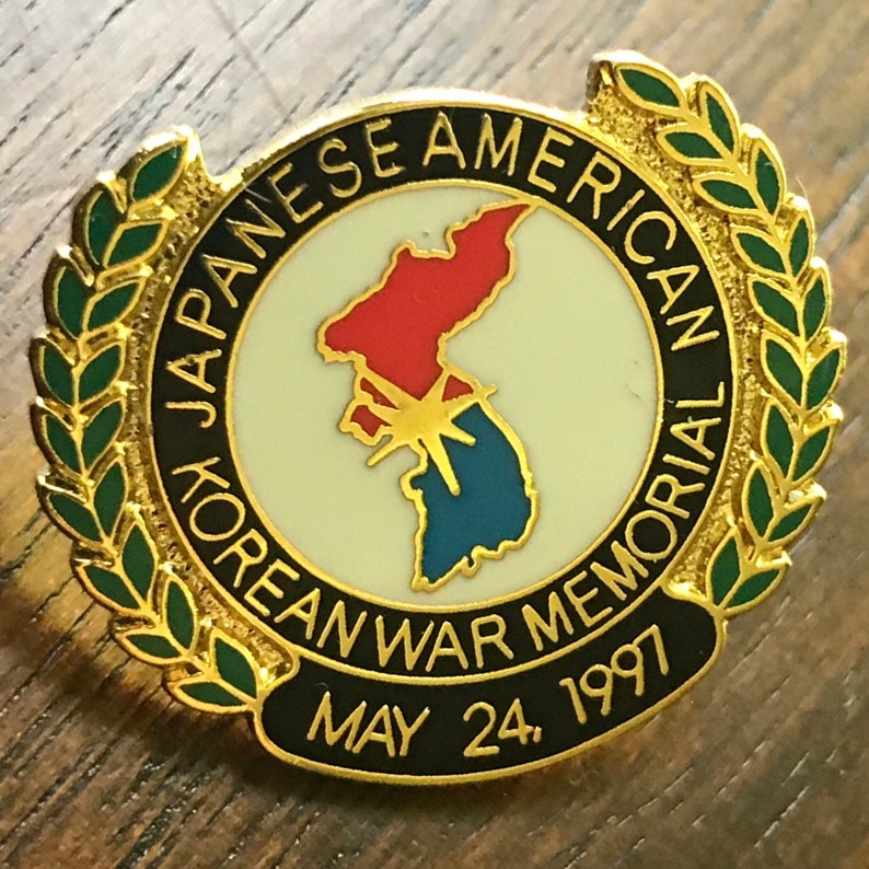 Korean War Lapel Pin Japanese American Korean War Memorial - Etsy