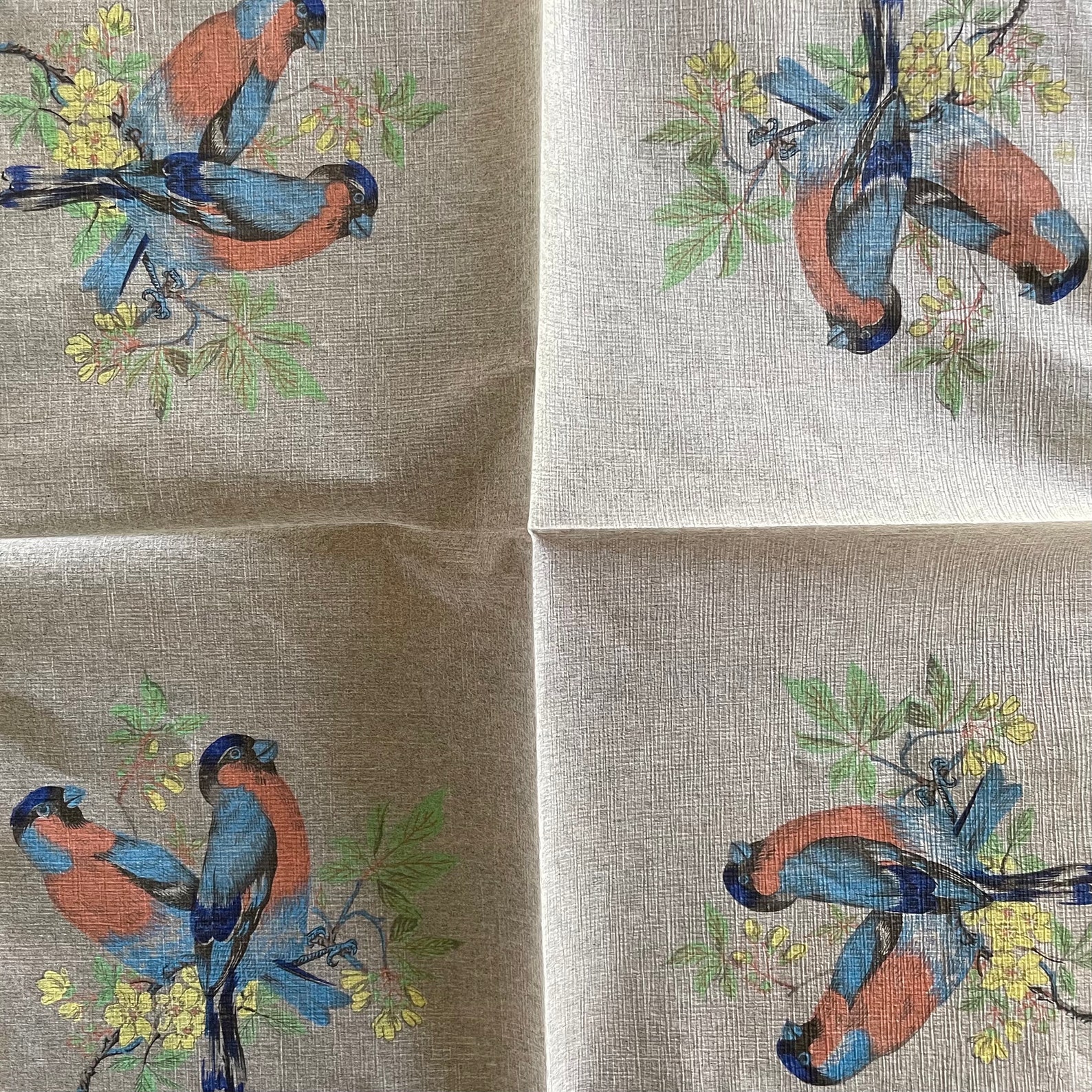 Bluebird Silk Effect Napkins Rice Paper Made in Japan - Etsy