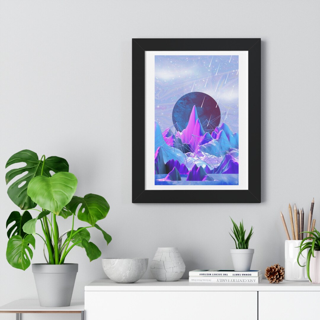 Snowfall Framed Poster - Etsy