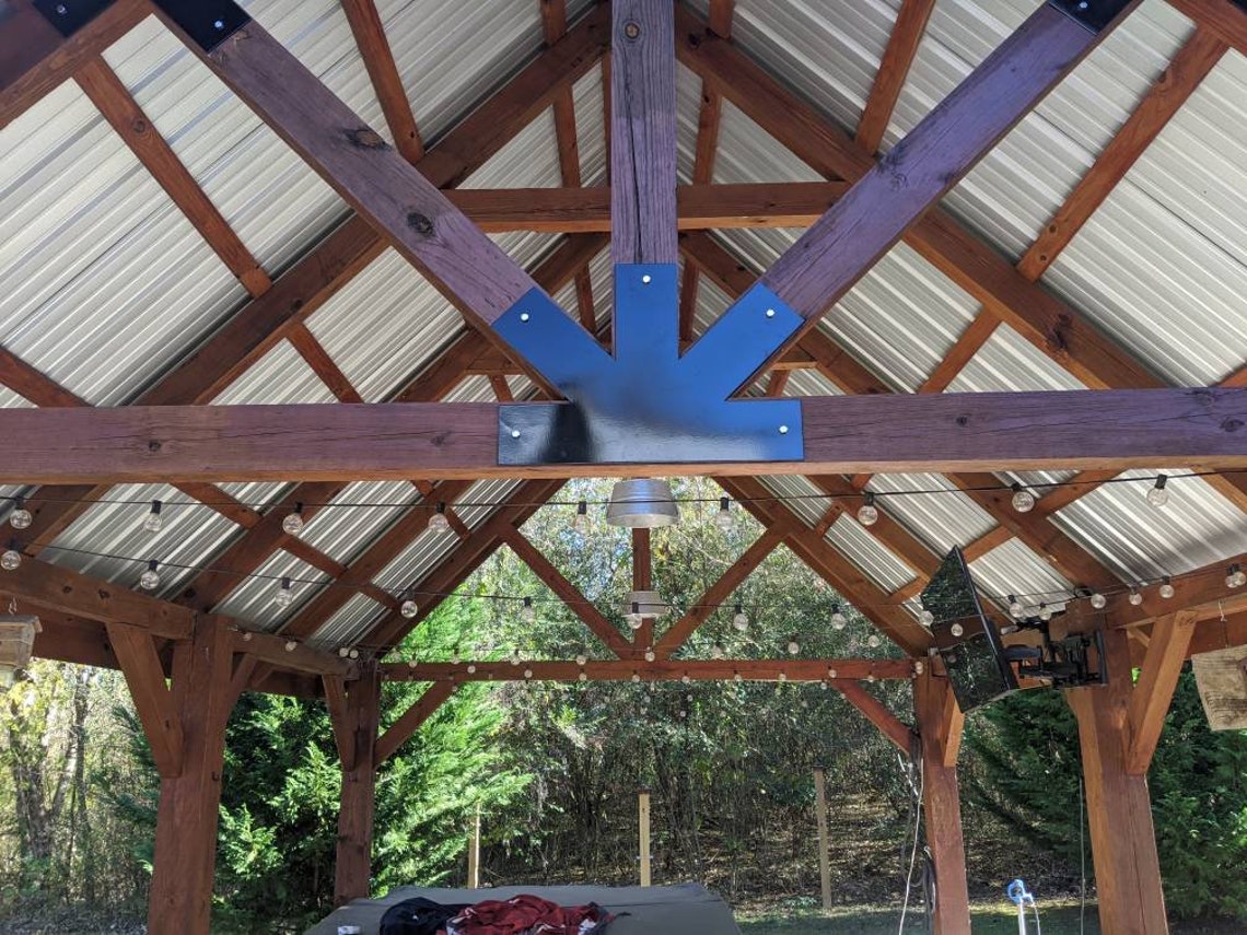 Timber Frame Wood Post Brackets Truss Plates FREE SHIPPING | Etsy