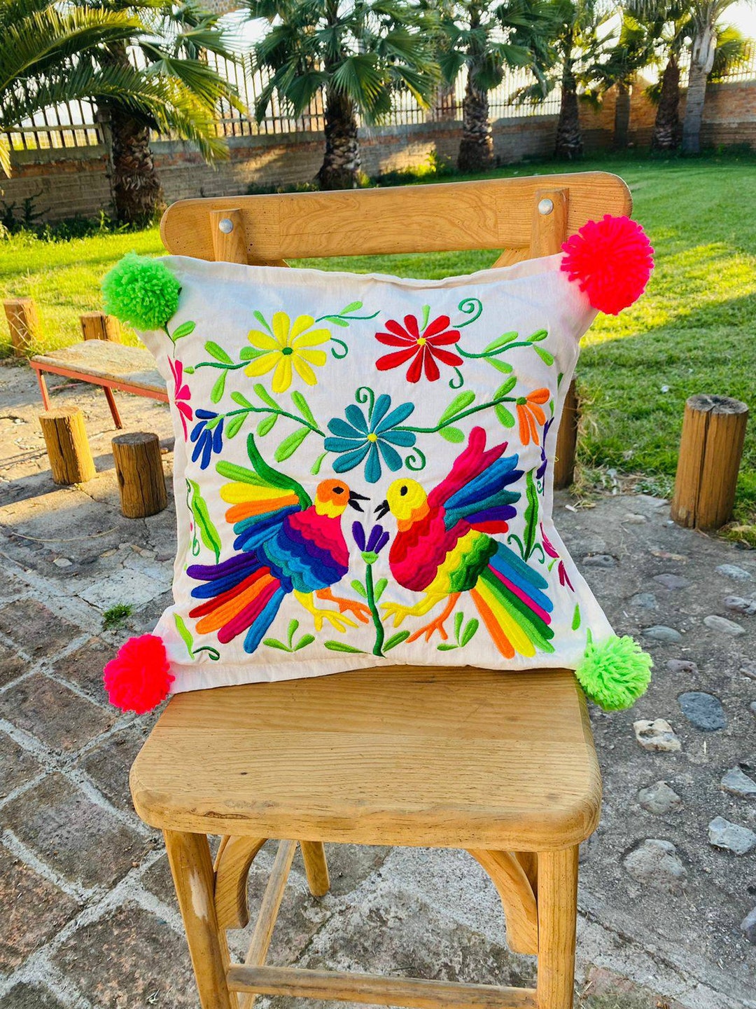 Mexican Cushion Mexican Lumbar Pillow Mexican Outdoor Pillows Mexican ...