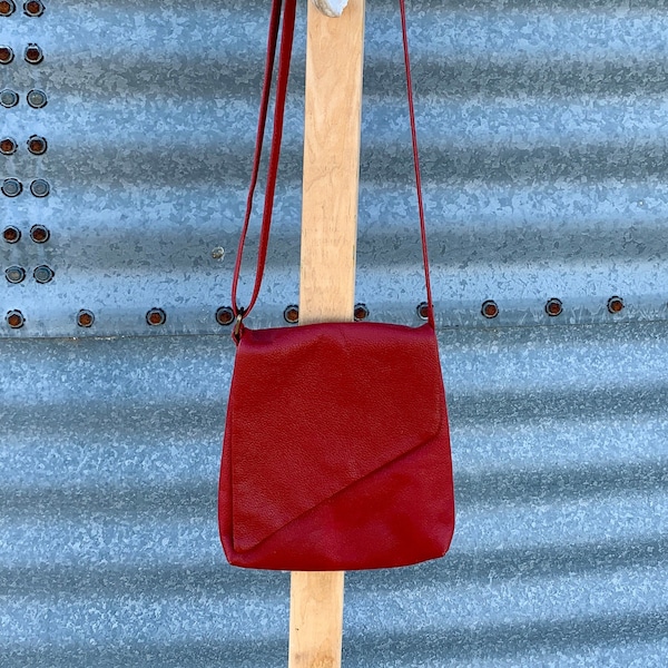 Bright Red Leather - Etsy
