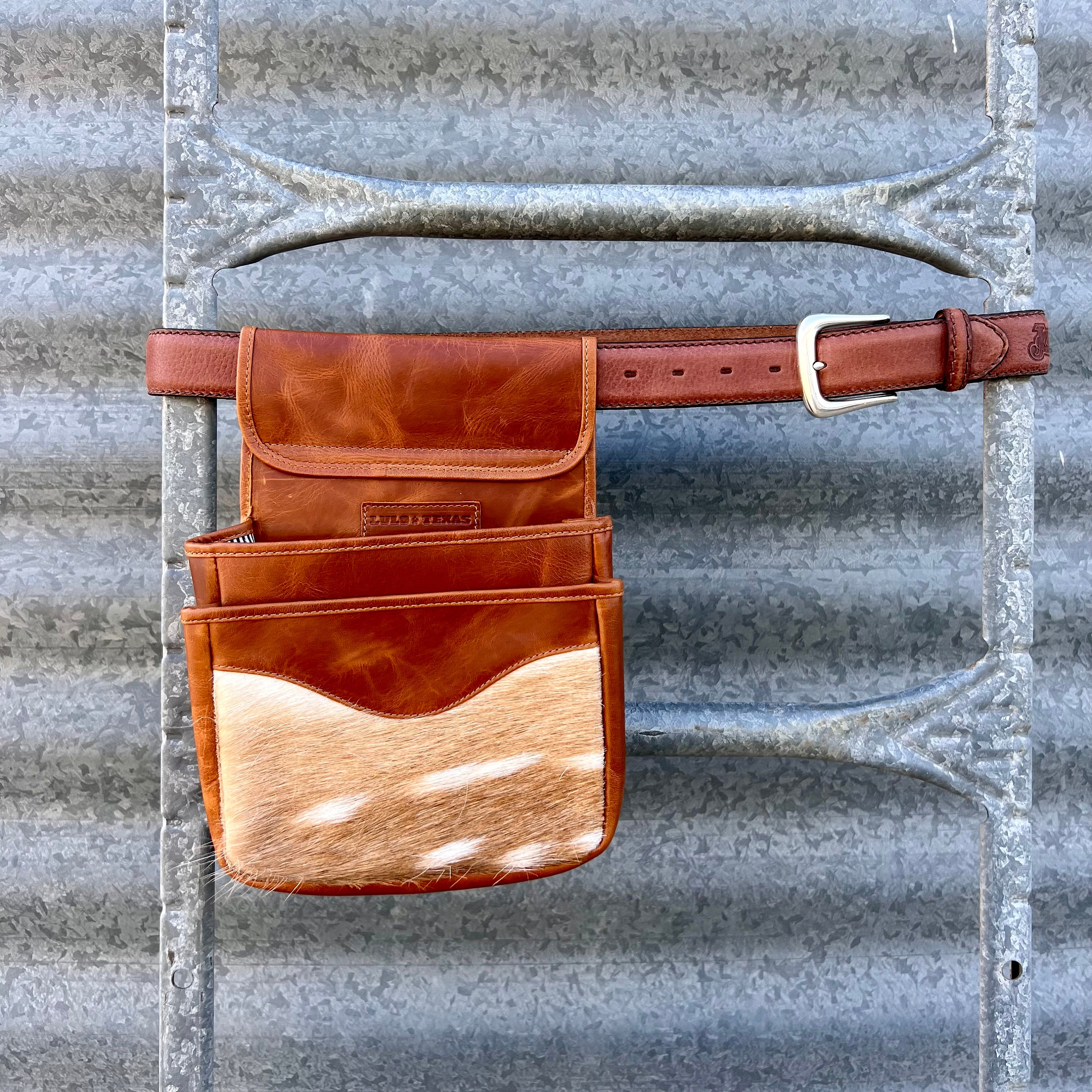Leather Shotgun Shell Belt Pouch