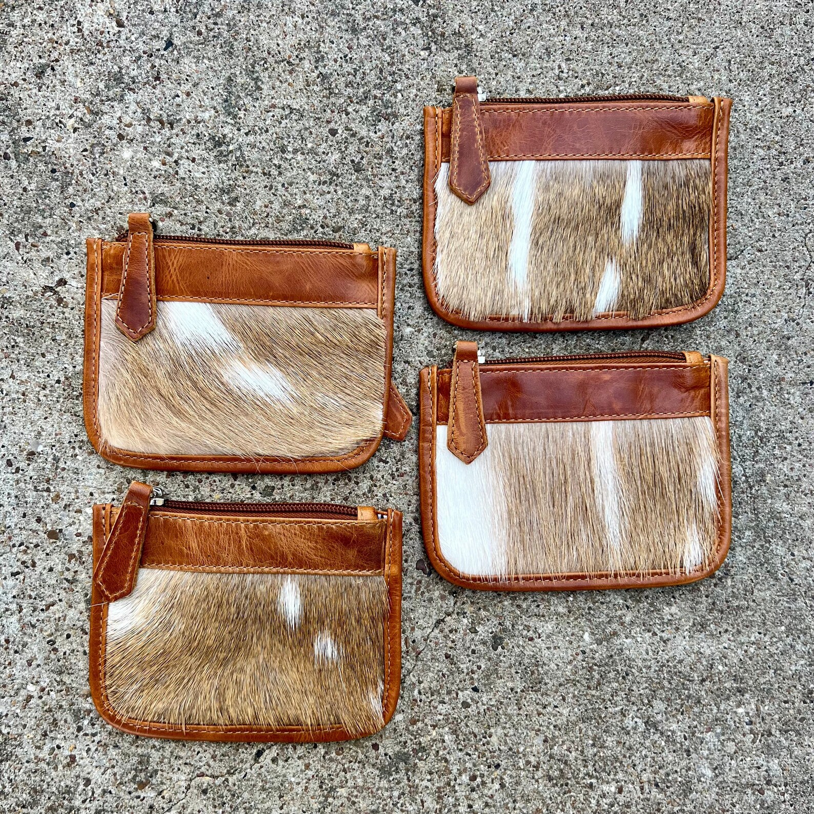 Axis Deer Hide Coin Purse - Great Gift! - Etsy