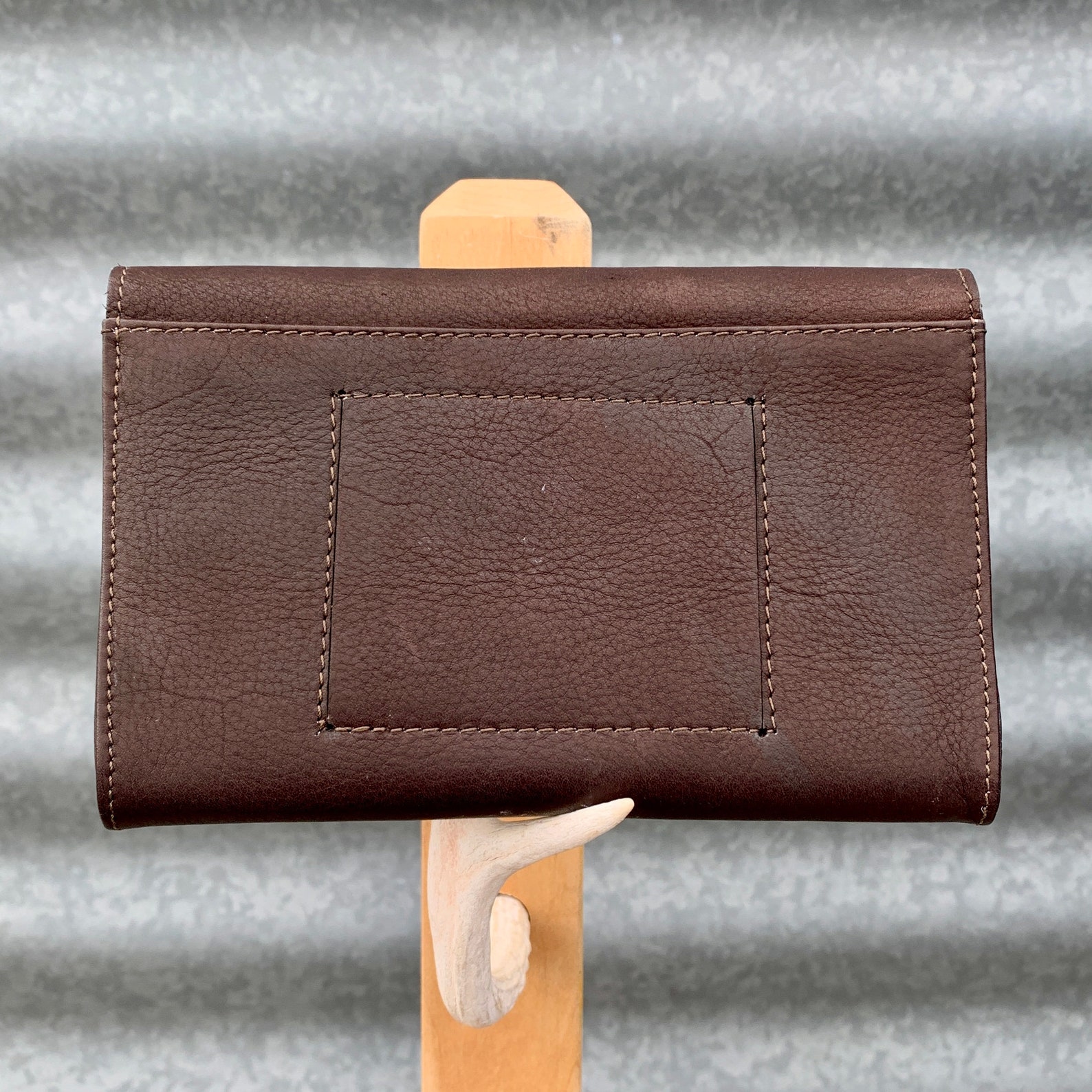 Cute Axis Deer Hide and Leather Belt Bag/wallet - Slide It on Your Belt ...