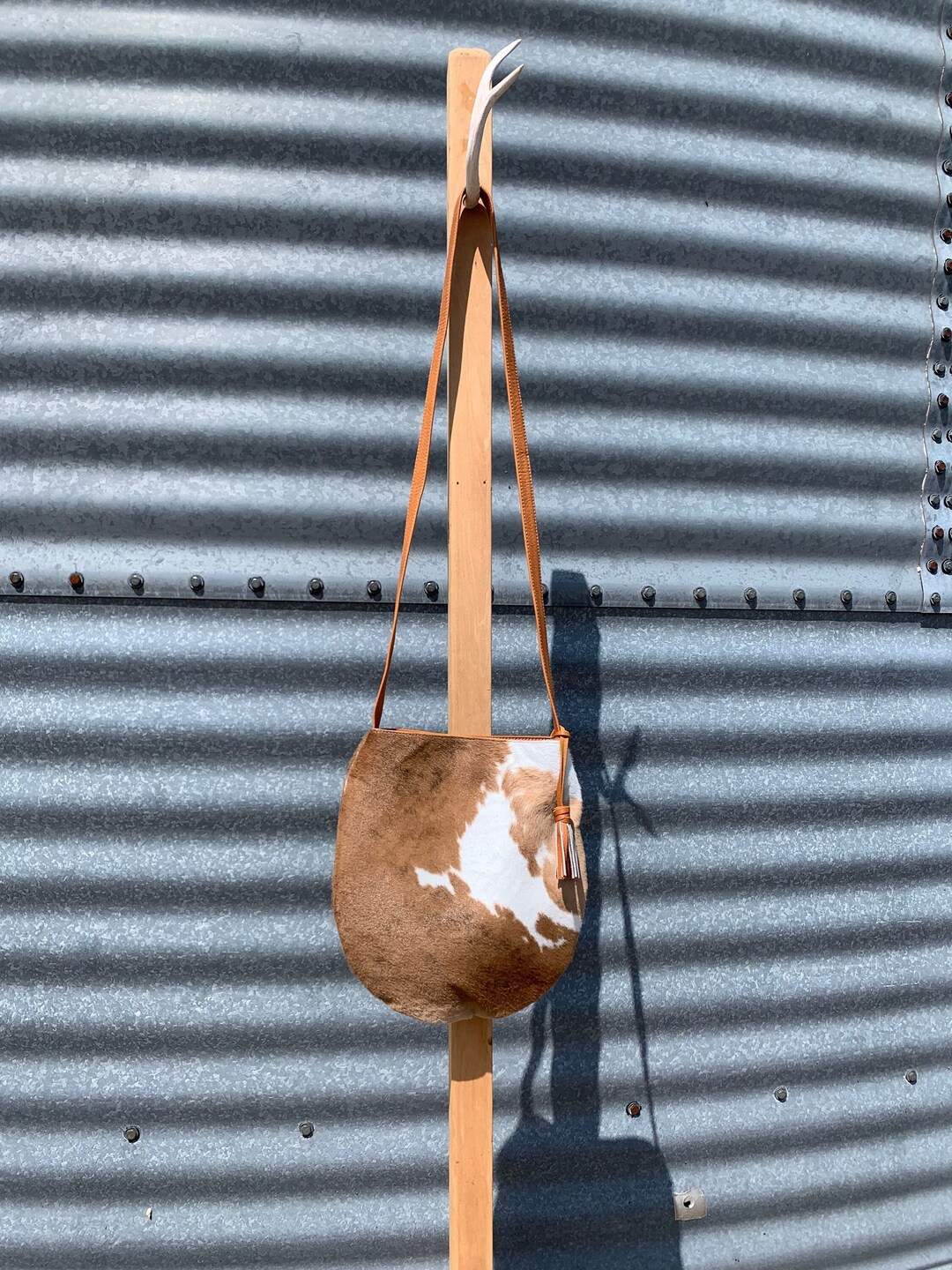 Unique Cowhide Crossbody! Precious Oval Design - Minimalist and Cowgirl ...