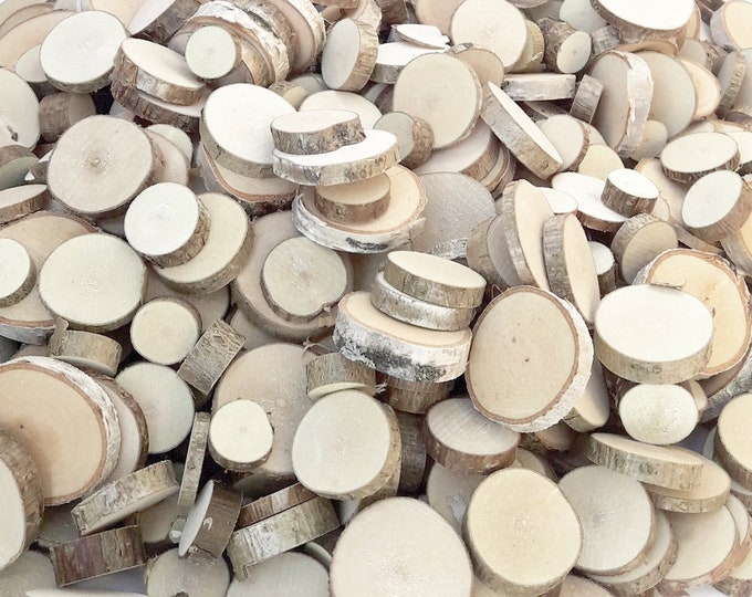 400 Medium 25 35 Mm Wood Slices, Tree Slice Assortment, Various Slices ...