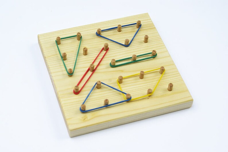 Geoboard 7x7 Montessori Educational toddler toys Handmade | Etsy