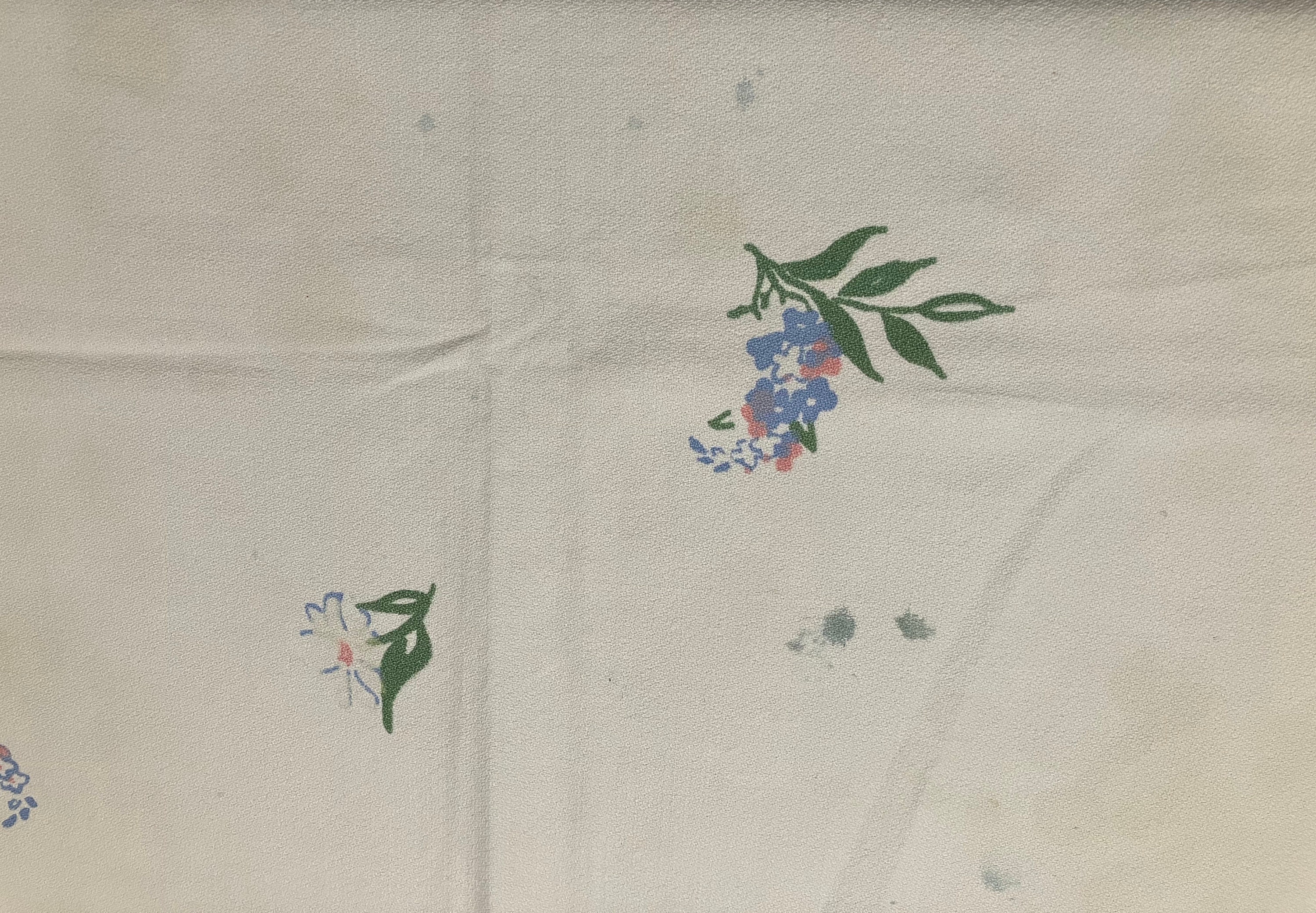 Vintage Simtex Tablecloth With Lilies, Lilacs and Ribbons - Etsy