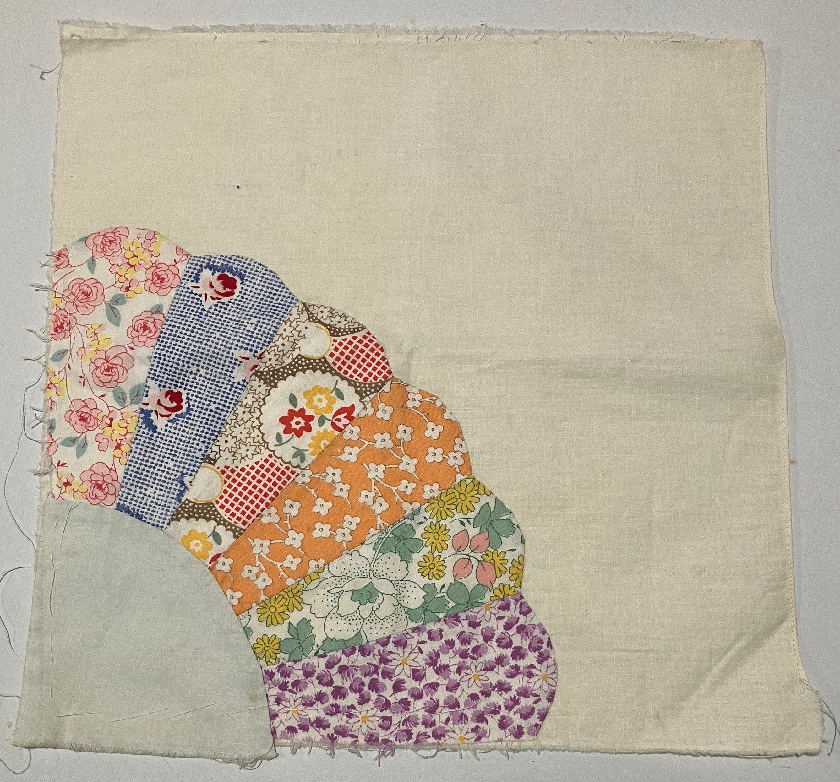 4 Vintage Pieced Circle Quilt Blocks - Etsy