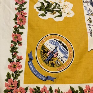 Vintage Souvenir Iowa Map Tablecloth - Etsy