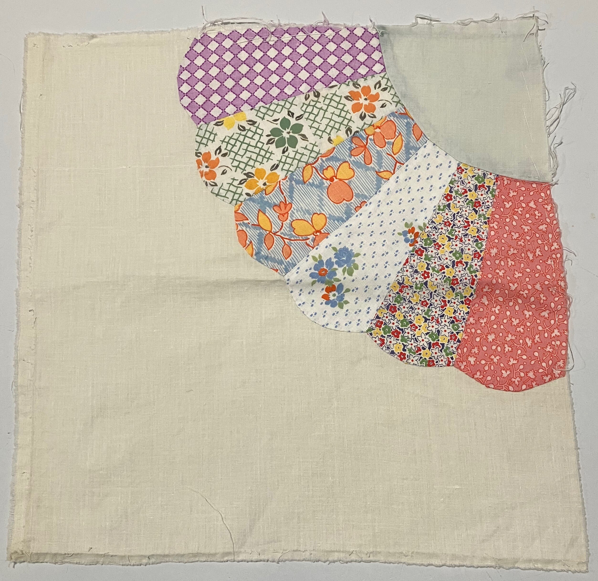 4 Vintage Pieced Circle Quilt Blocks - Etsy