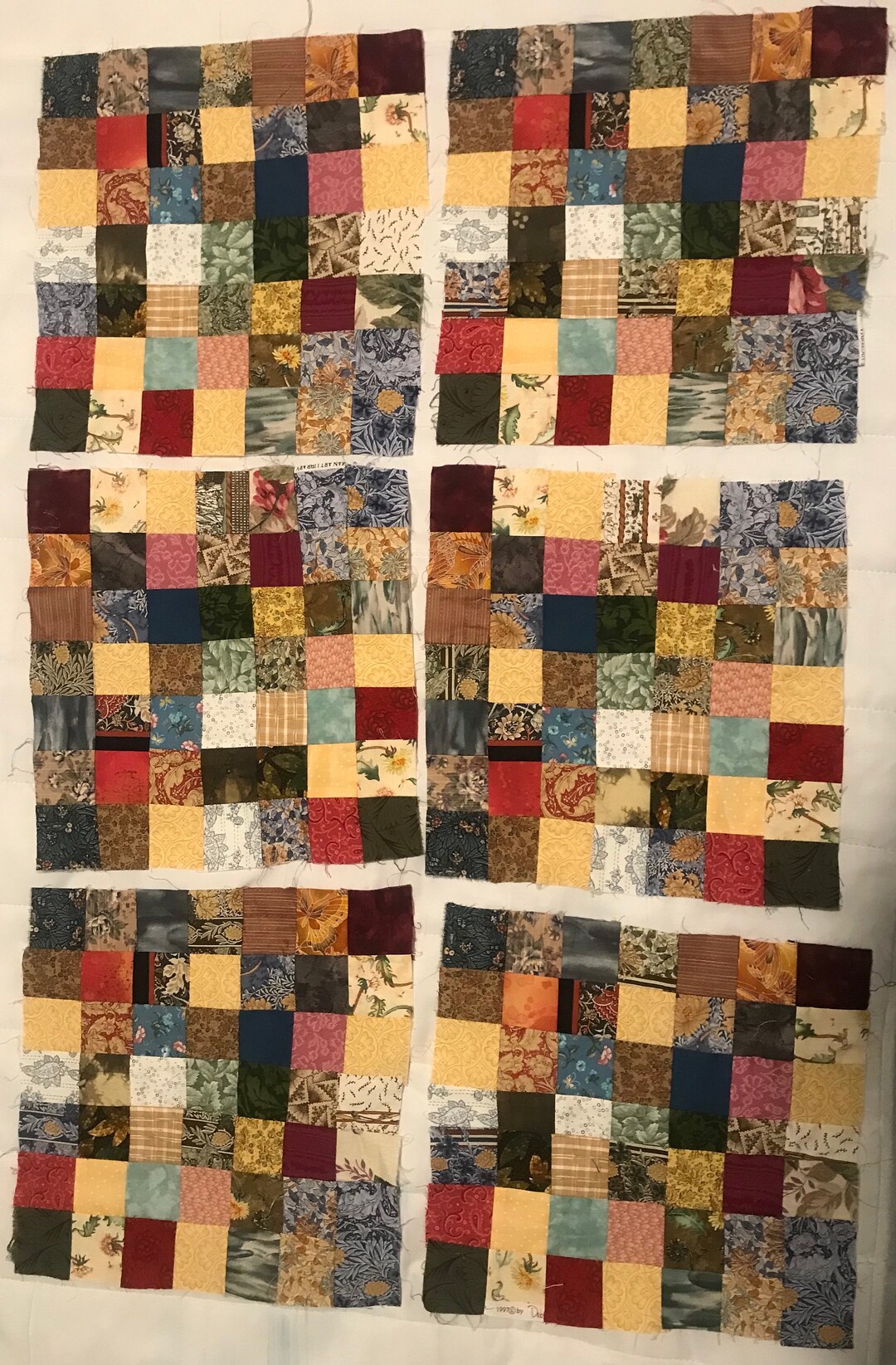 Vintage Colorful Quilt Blocks - Etsy