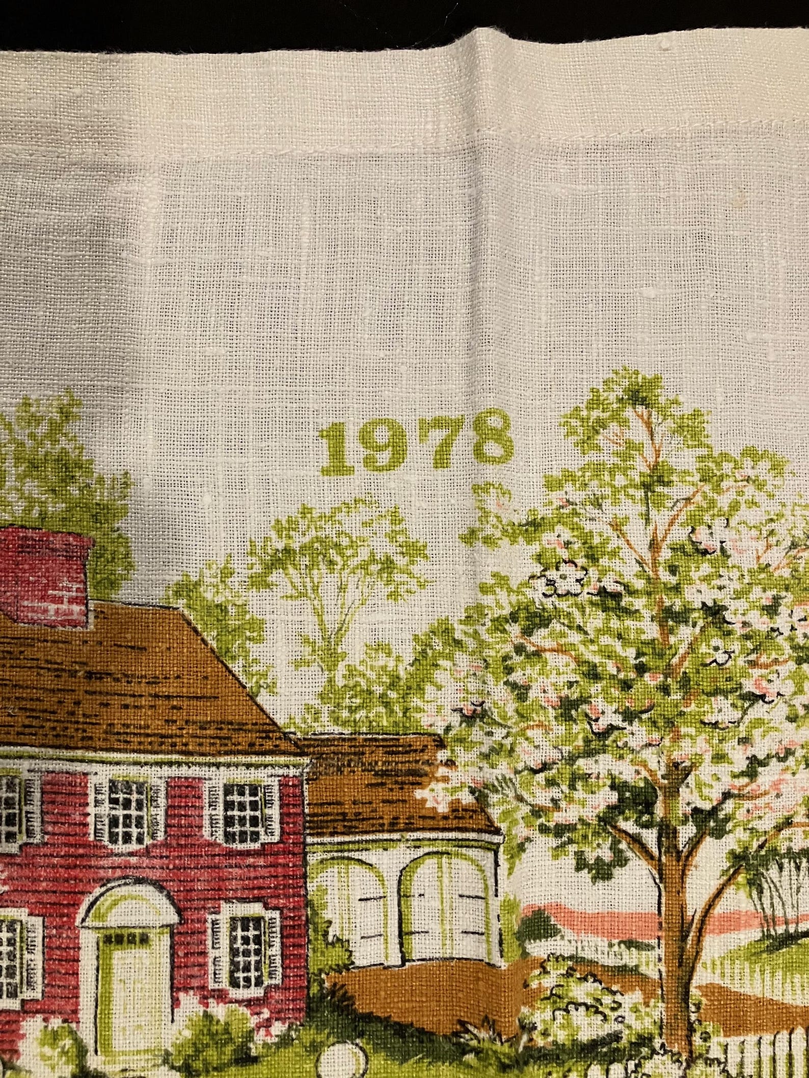 Vintage 1978 Calendar Towel - Etsy