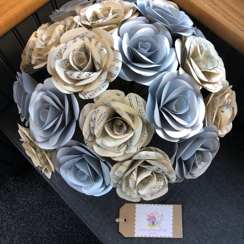 Music Paper Flowers - Etsy