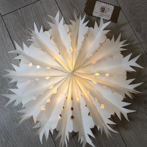Large Hanging Light up Snowflakes, Paper Snowflakes, Christmas ...