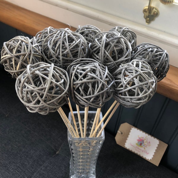 Rattan Balls - Etsy