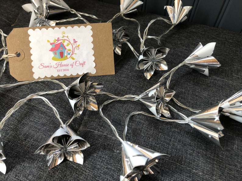 Set of 20 Origami Fairy Lights Kusudama Paper Flower Lights - Etsy