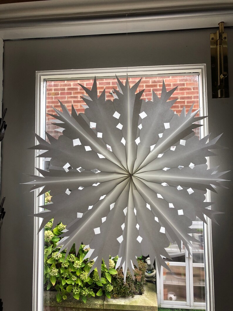 Large Hanging Light up Snowflakes Paper Snowflakes Christmas - Etsy