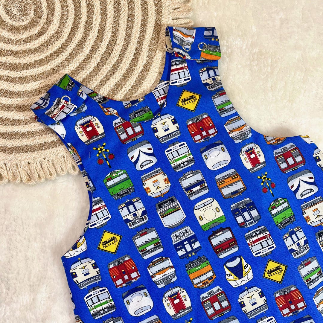 Japanese Trains Baby Dungarees, Baby Clothes Inspired by Japan, Kawaii ...