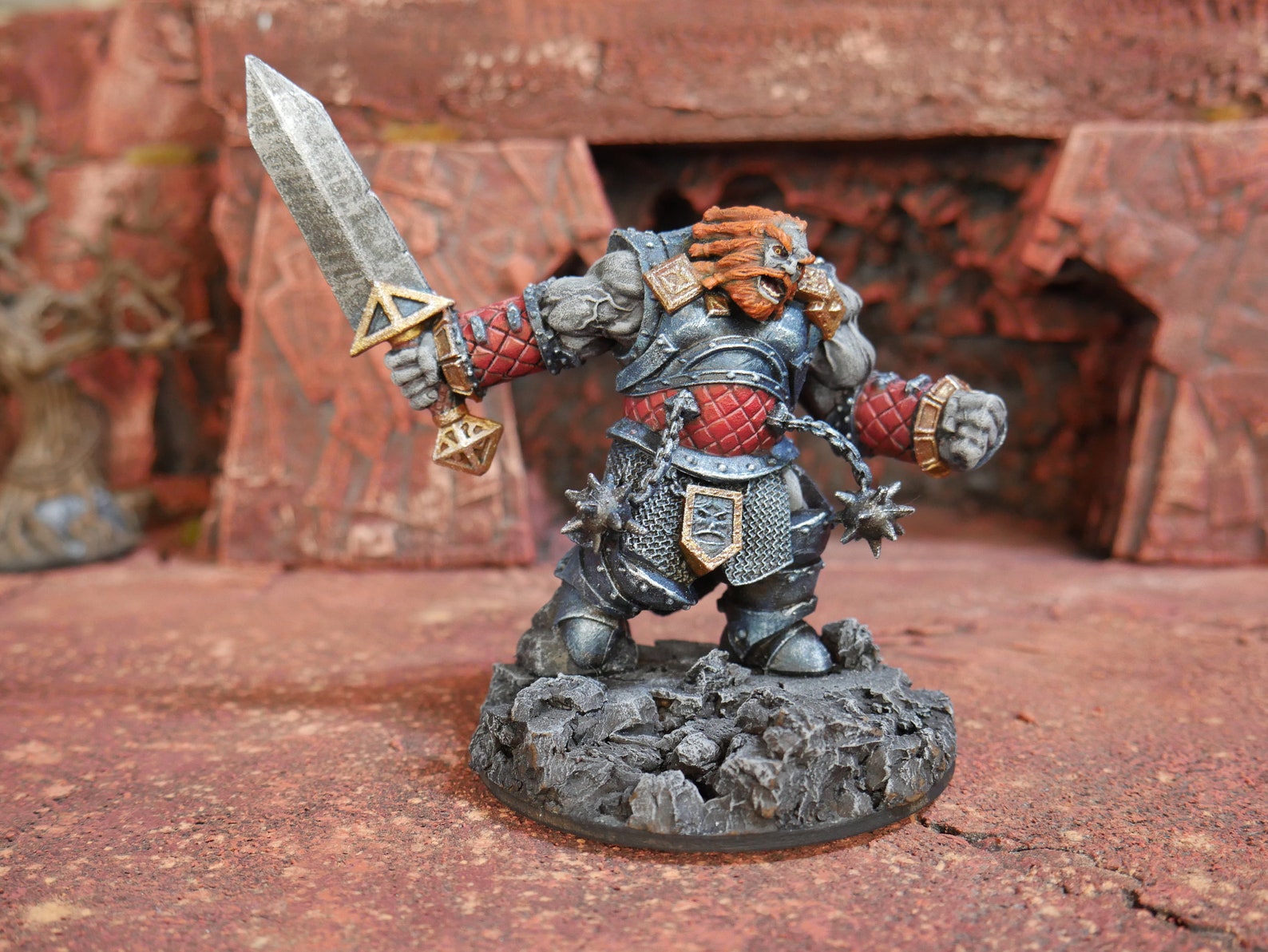 Pro Painted Fire Giant | Etsy