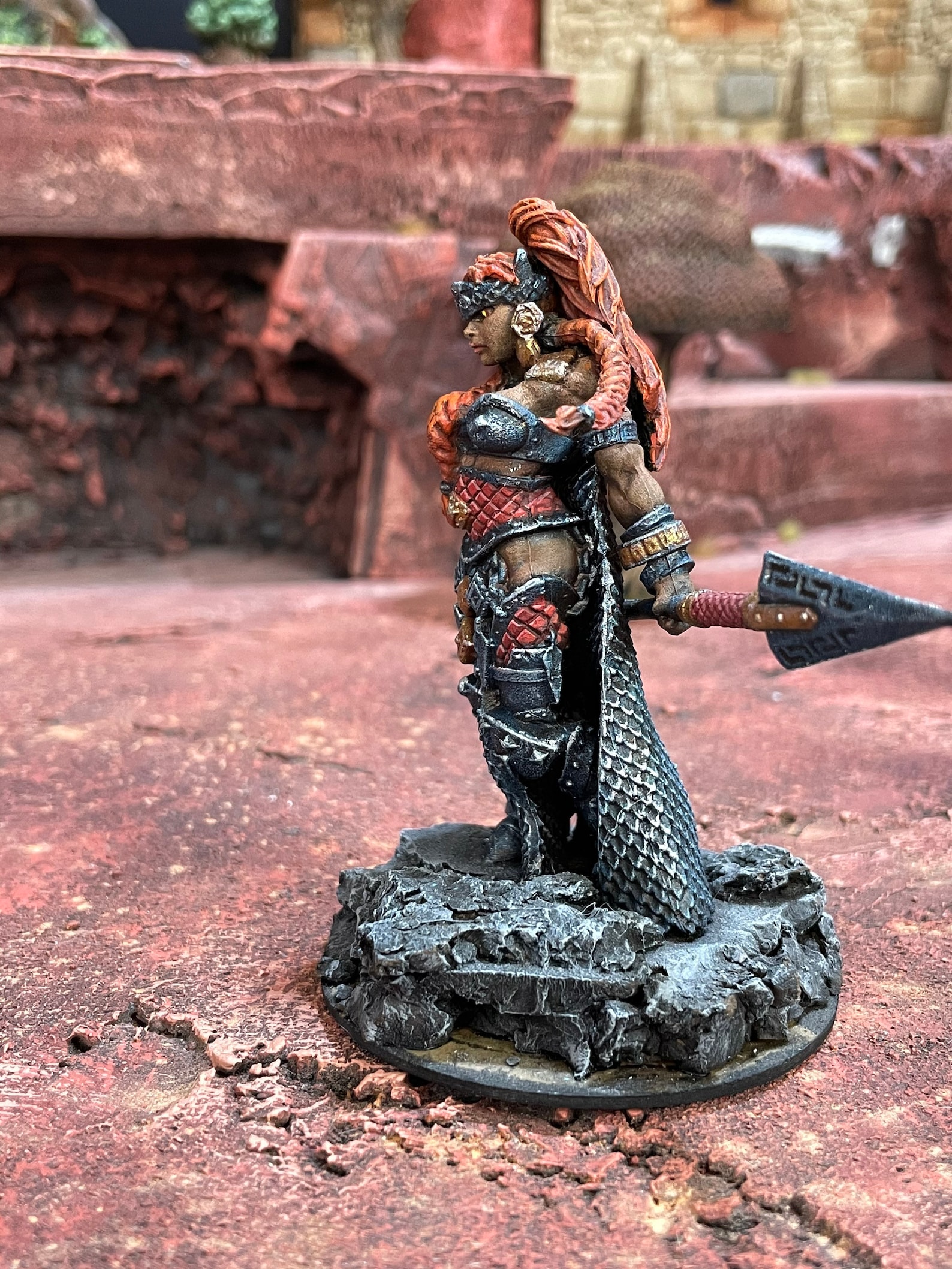 Pro Painted Female Fire Giant Mini - Etsy