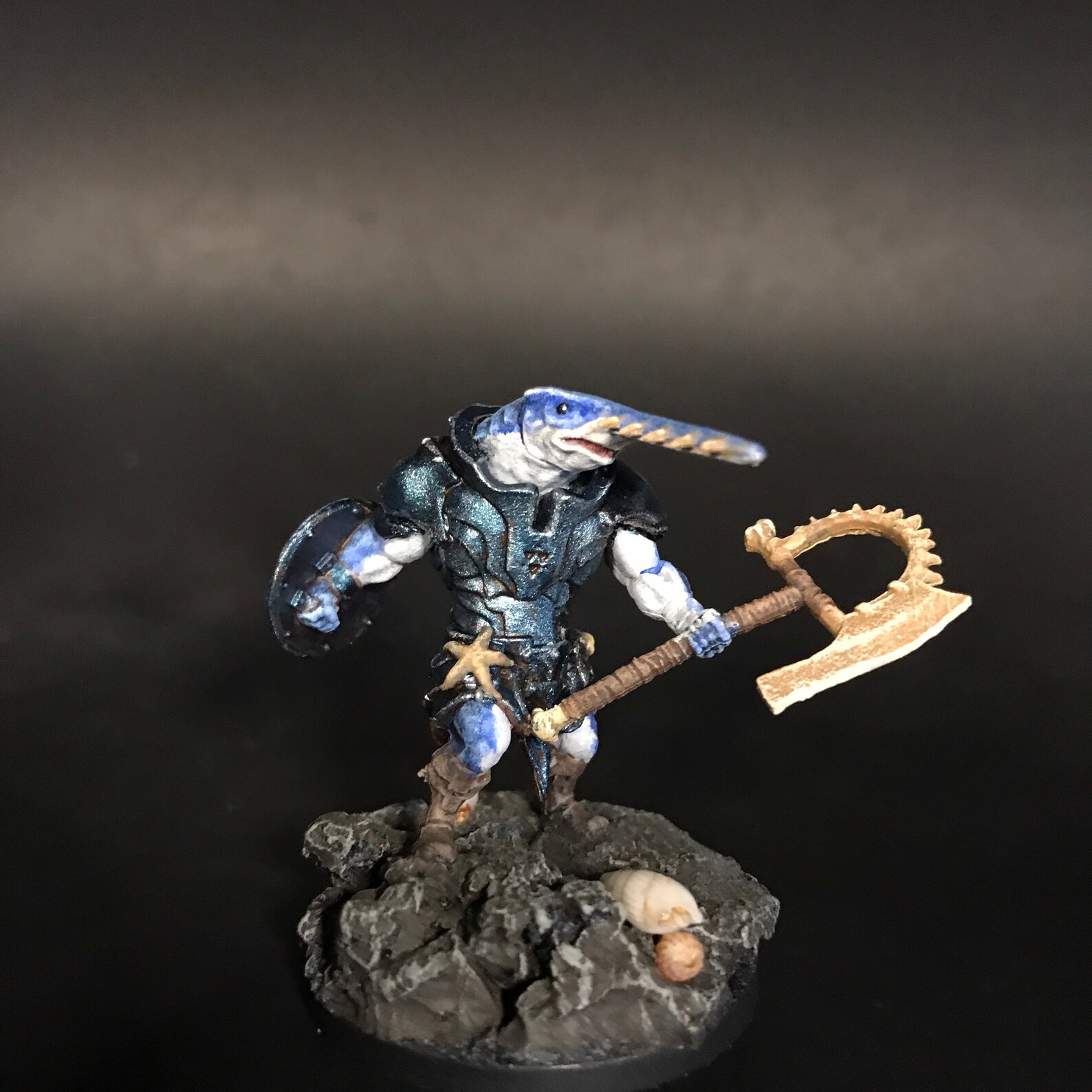 Pro Painted Were Shark Sahuagin Mini for Dnd or Pathfinder | Etsy