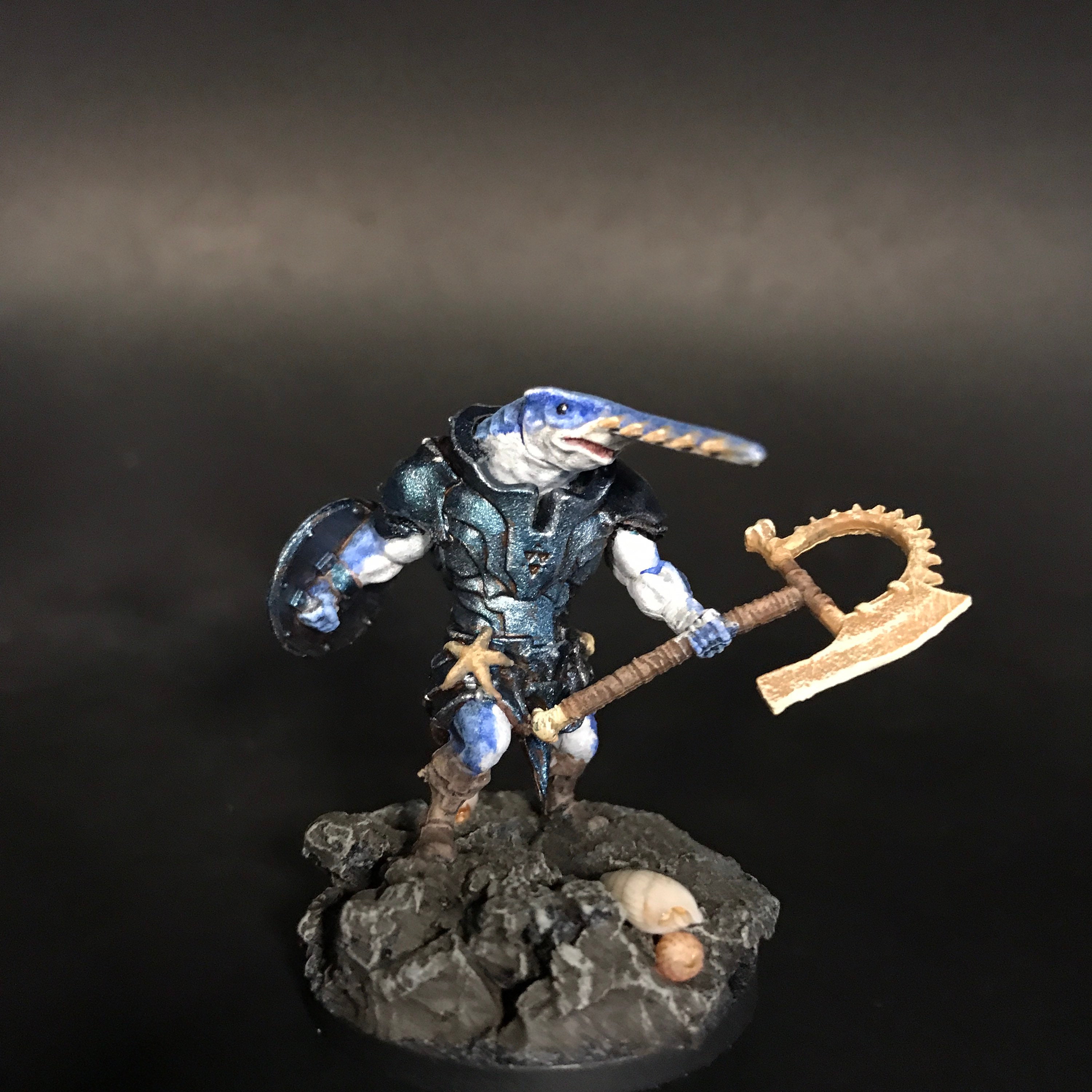 Pro Painted Were Shark Sahuagin Mini for Dnd or Pathfinder | Etsy