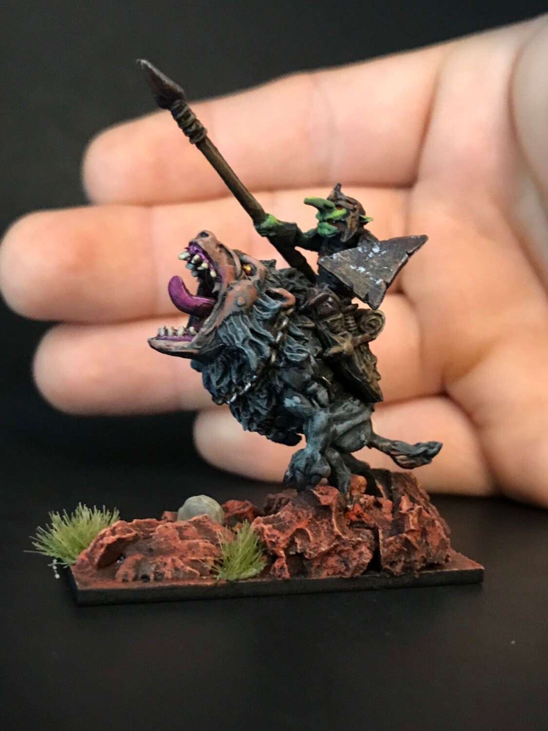 Pro Painted Goblin Wargling Rider for Dnd or Pathfinder - Etsy