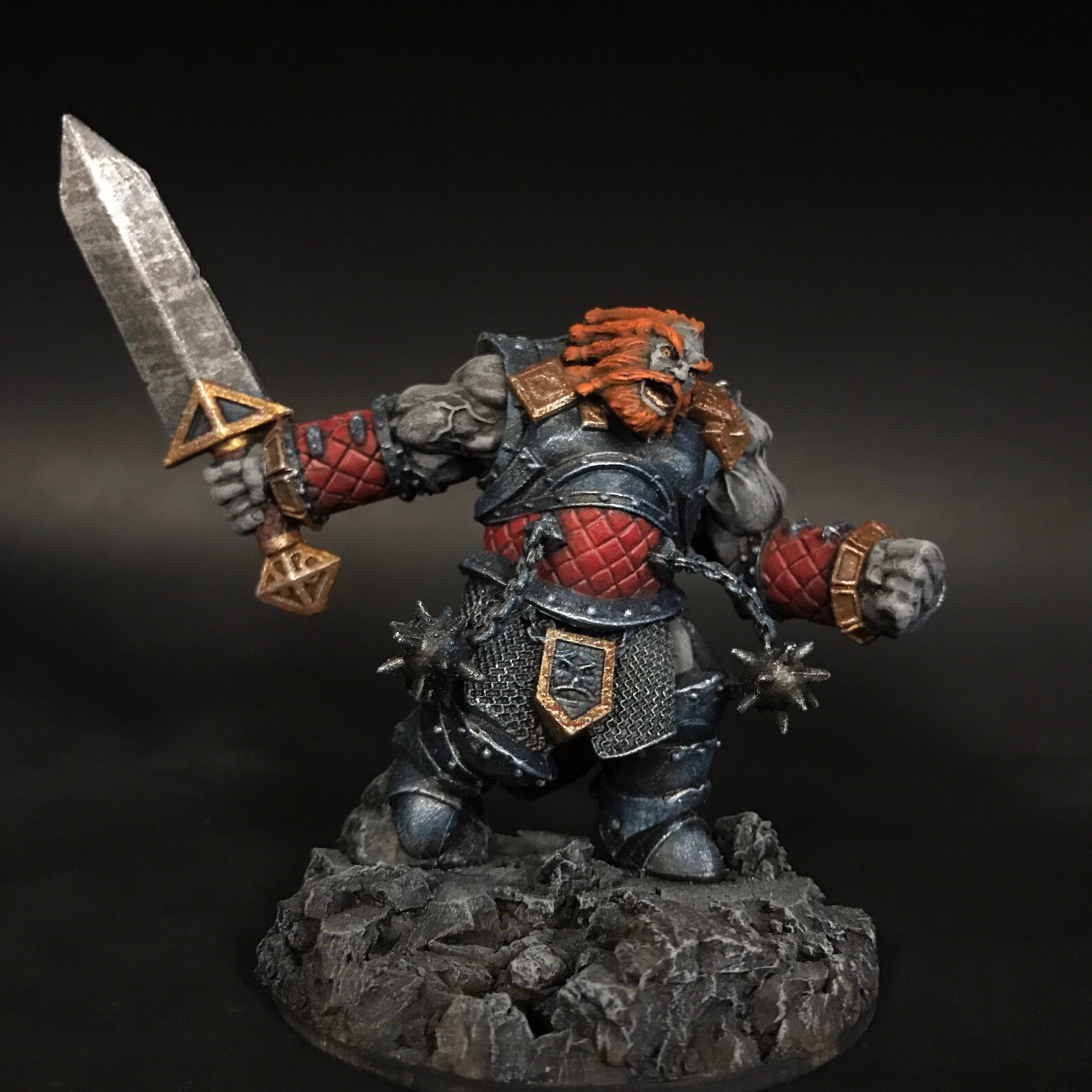 Pro Painted Fire Giant - Etsy