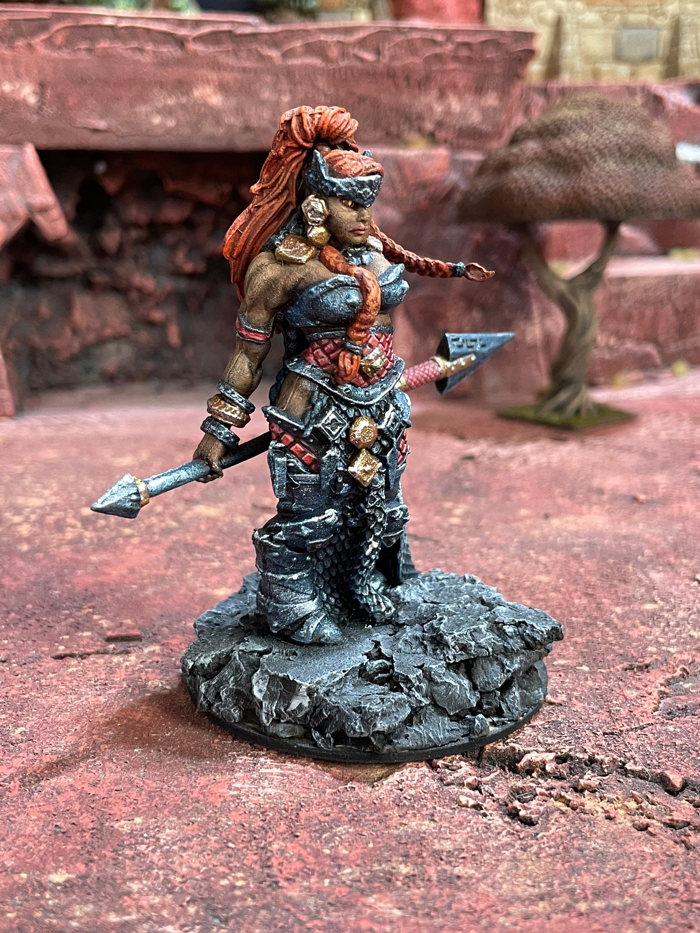 Pro Painted Female Fire Giant Mini - Etsy