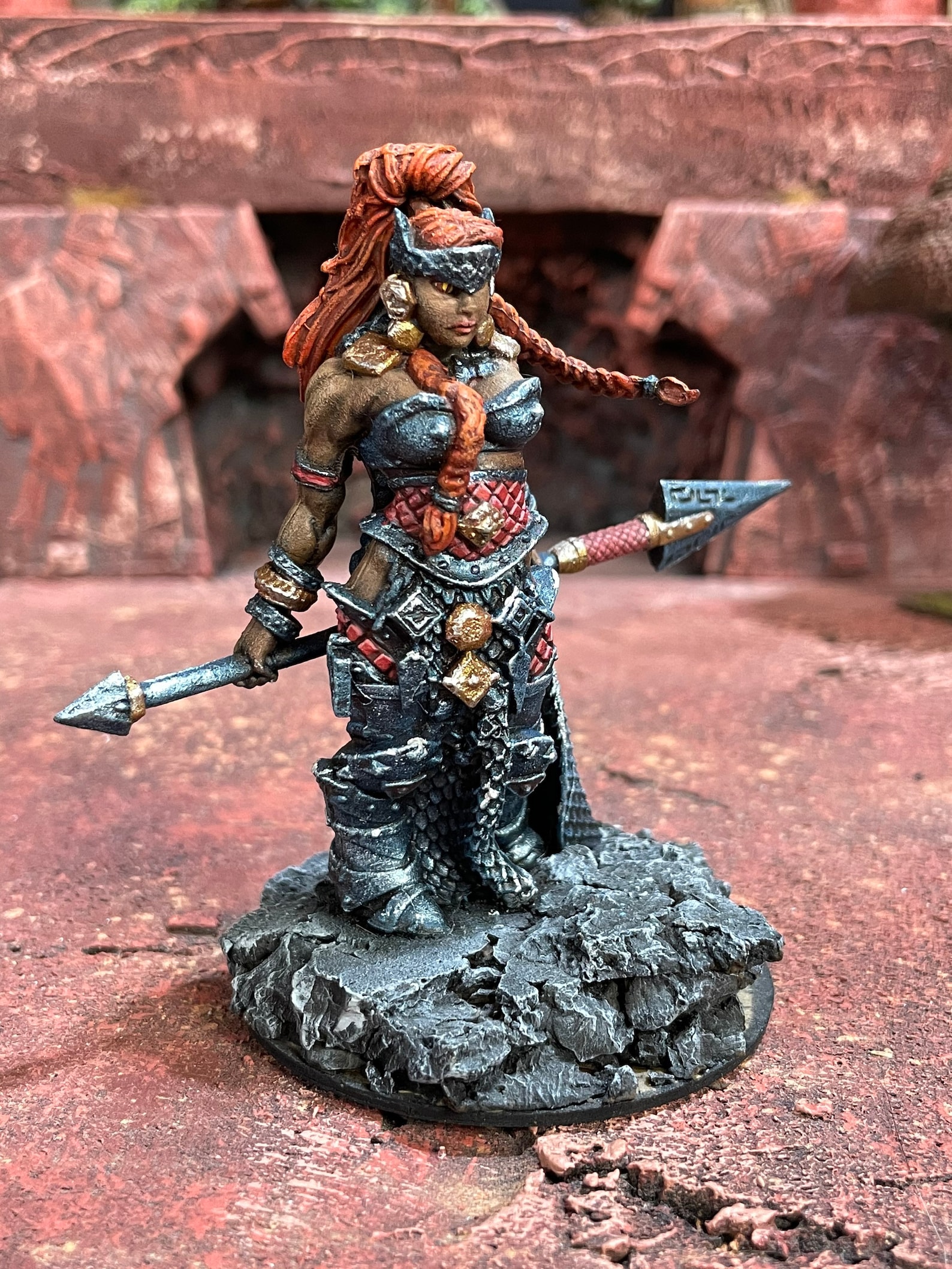 Pro Painted Female Fire Giant Mini - Etsy