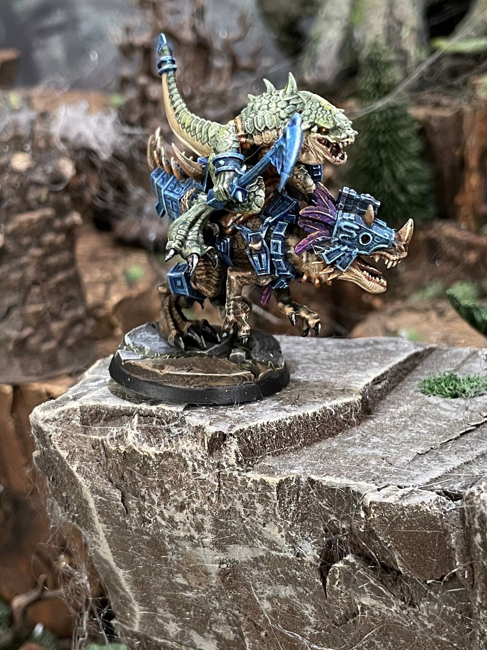 Pro Painted Raptor Rider Lizardman Mini - Etsy