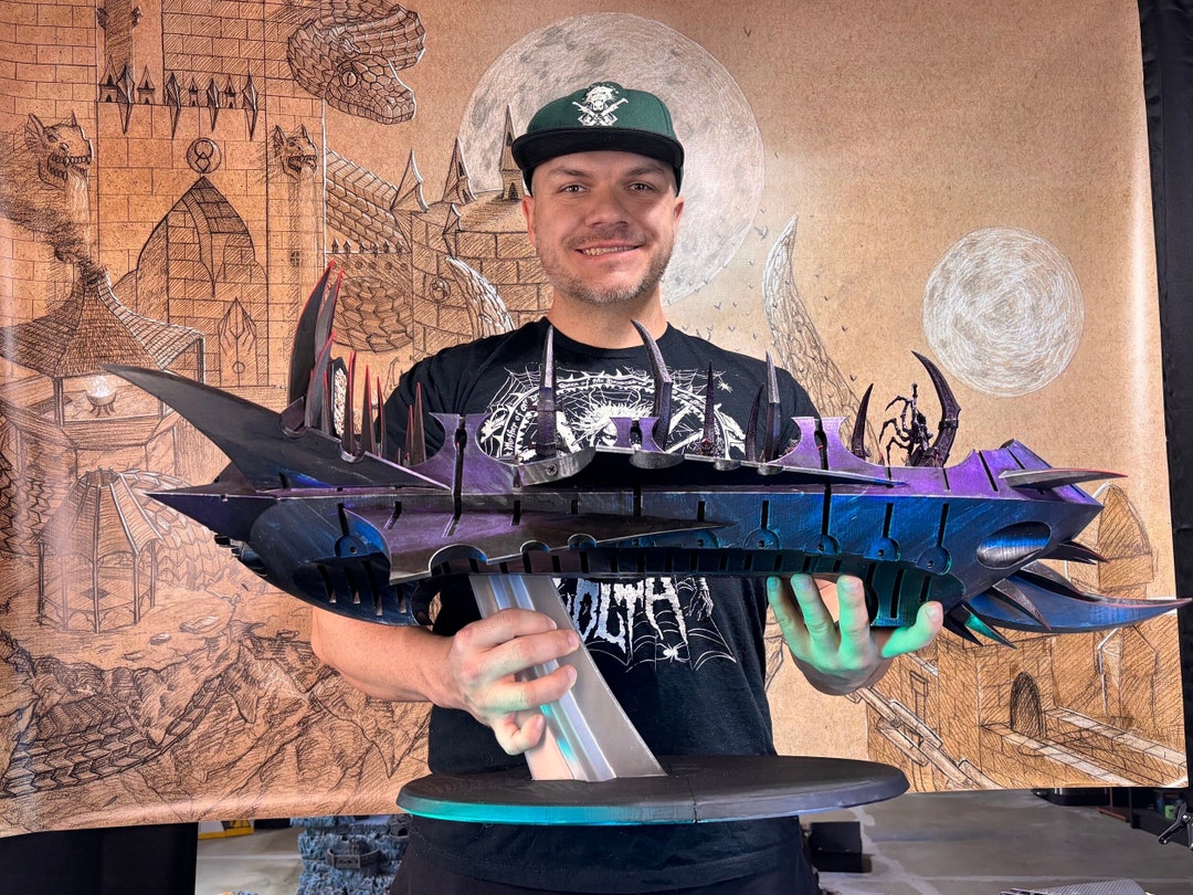 Pro Painted Drow Cruiser Ship - Etsy