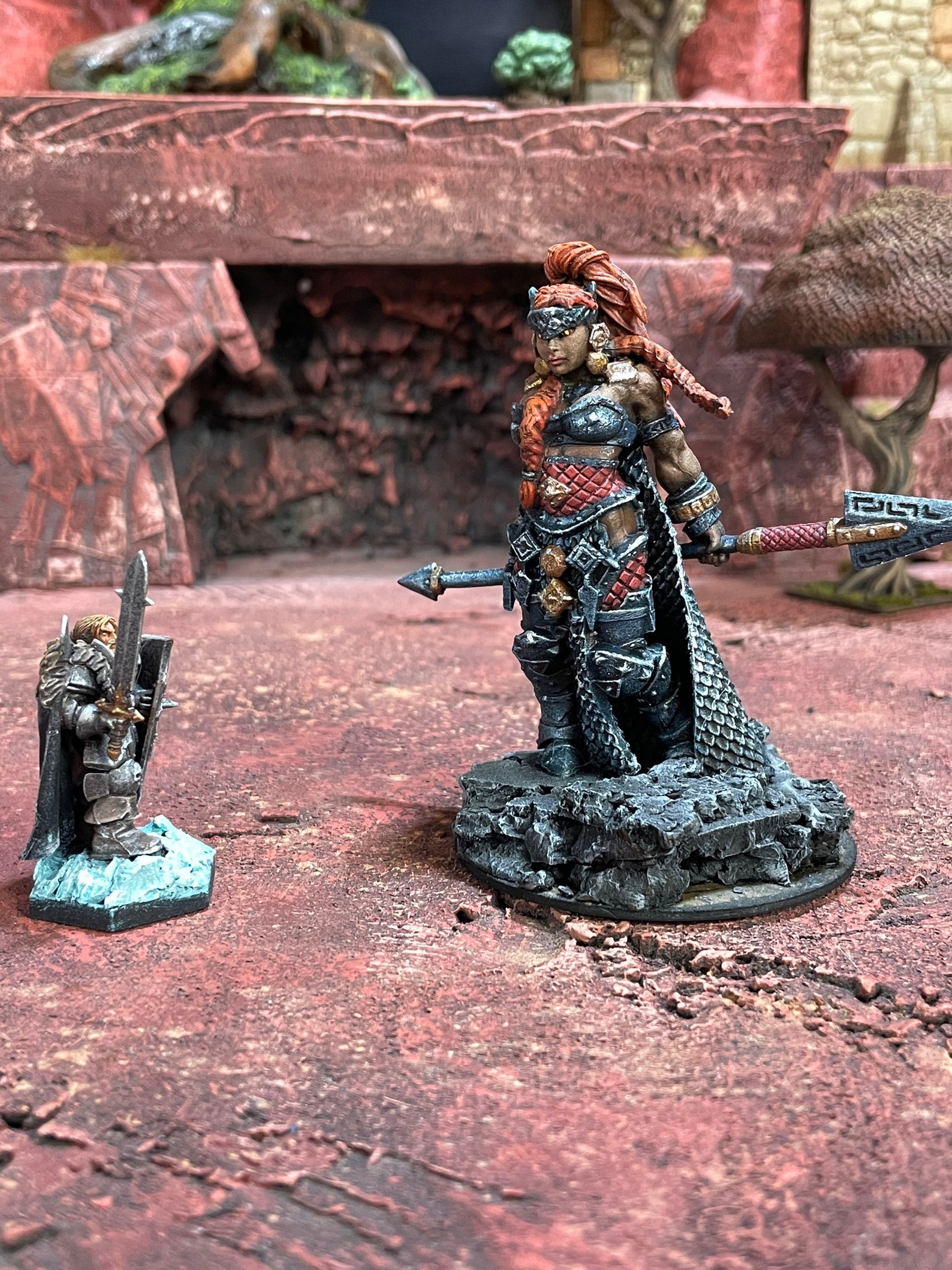 Pro Painted Female Fire Giant Mini - Etsy