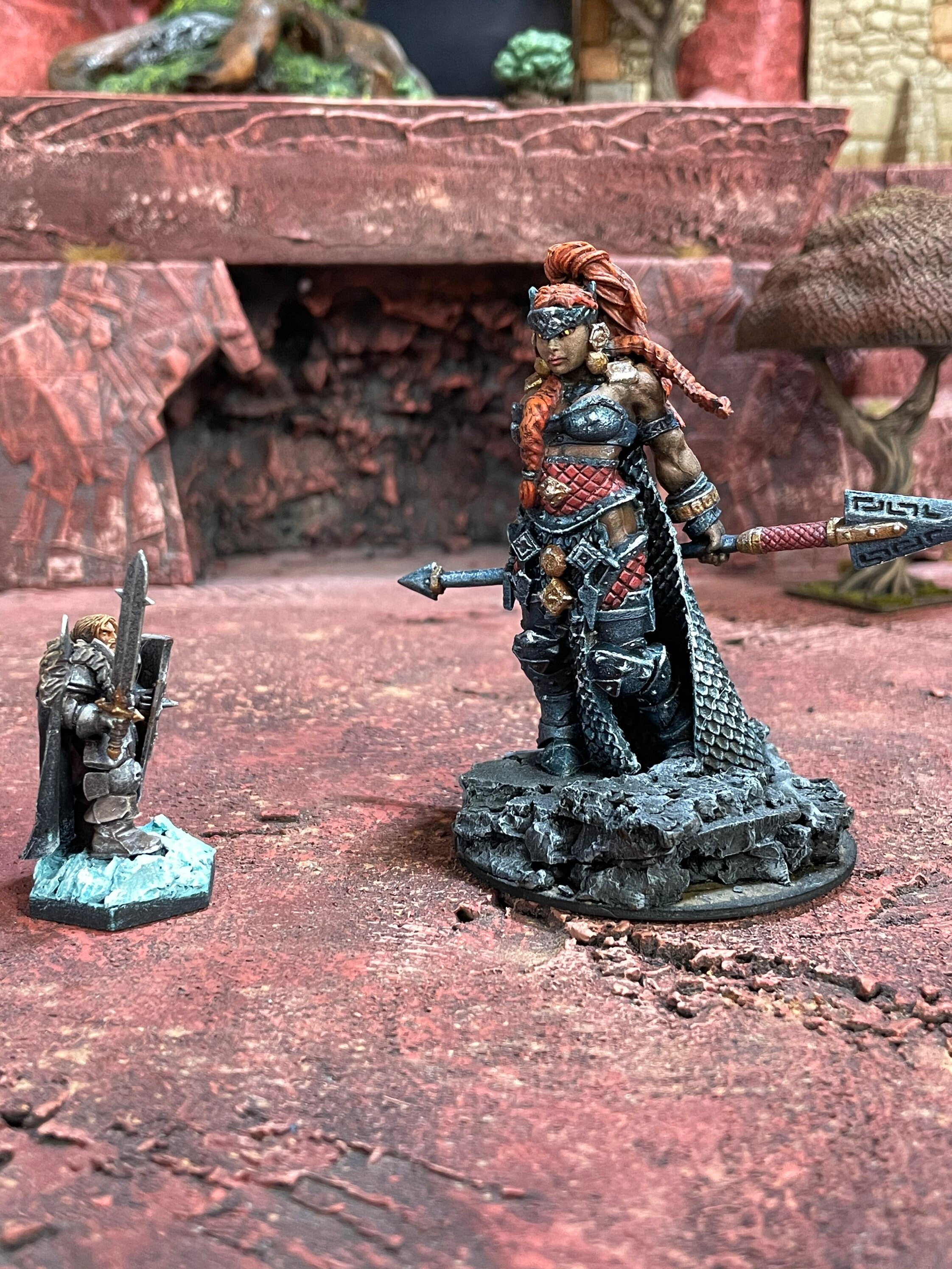 Pro Painted Female Fire Giant Mini - Etsy