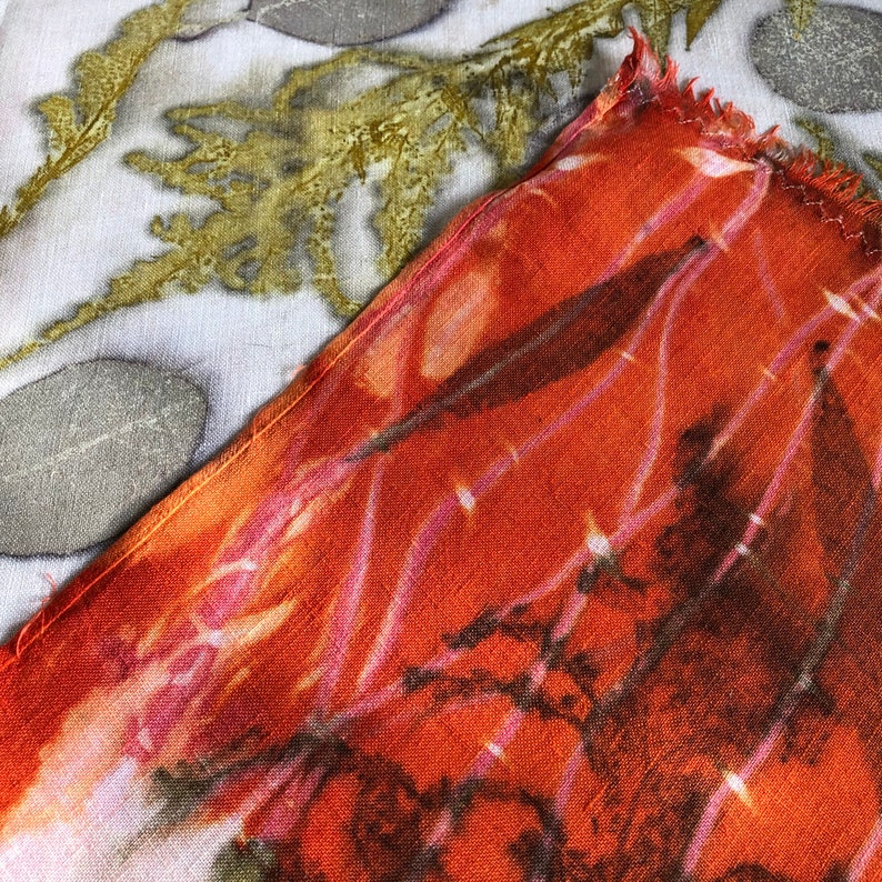 Monochrome Ecoprint Method and Color on Cellulosic Fabrics | Etsy