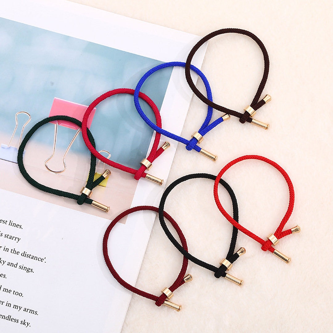 30PCS, Rope Friendship Bracelet With Gold Ends Women Arm Stacking ...